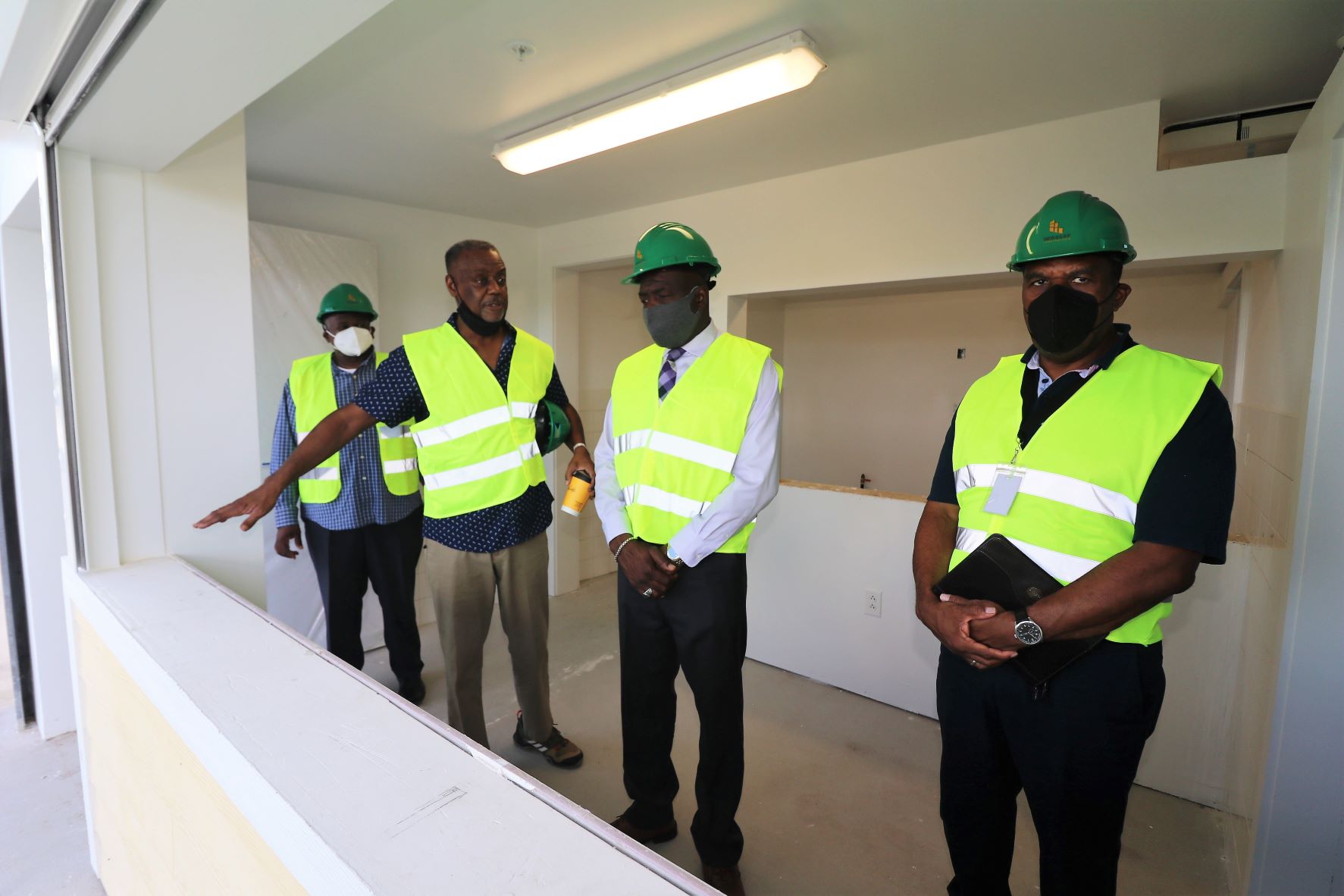 Minister Bowleg views Andre Rodgers National Baseball Stadium - ZNS BAHAMAS