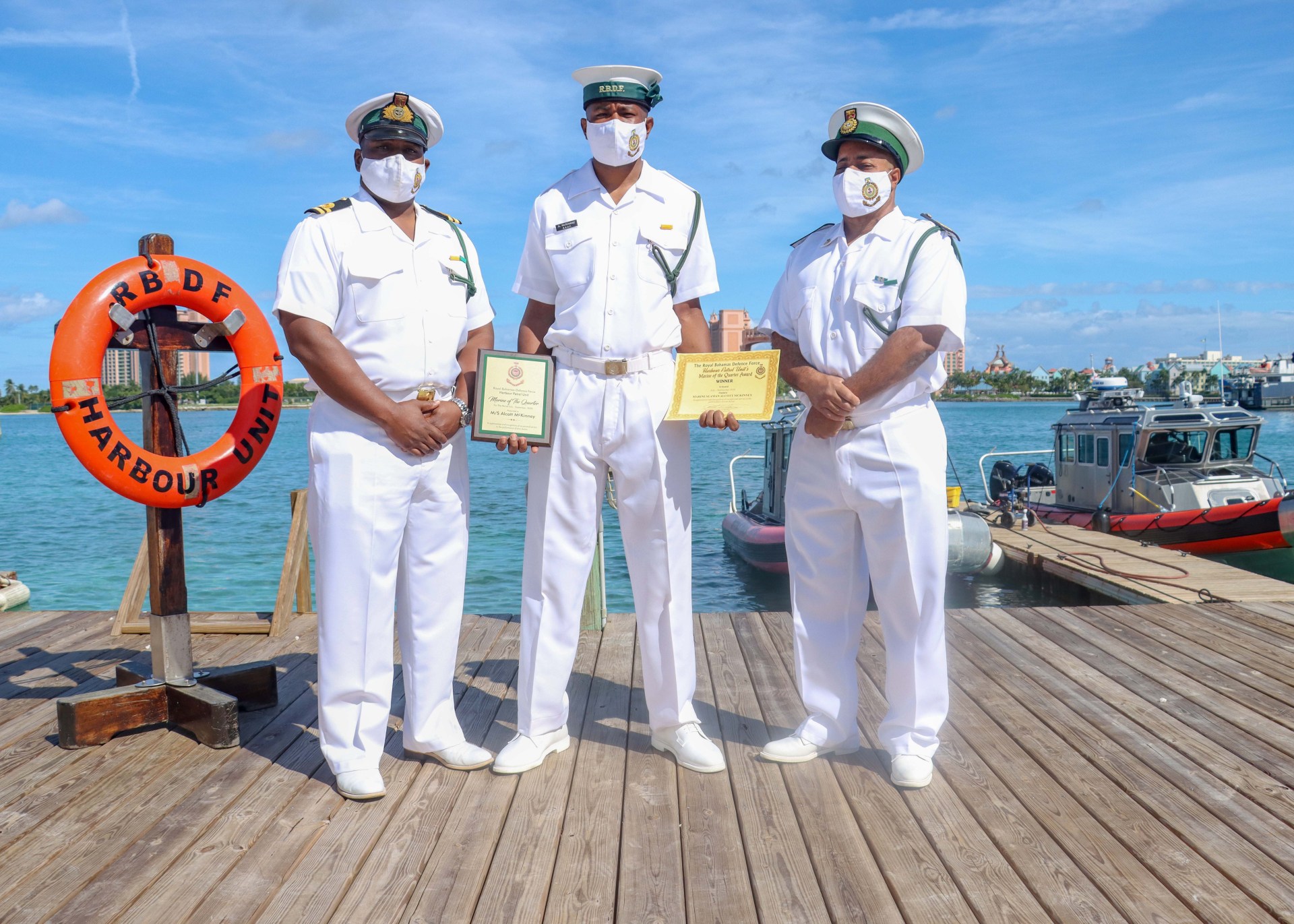 RBDF Marines Recognized for their services - ZNS BAHAMAS