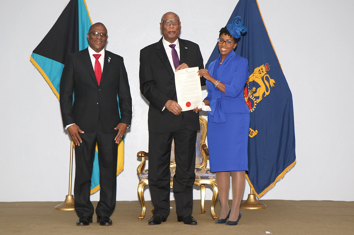 Michela Barnett-Ellis Presented Instrument and Lettter of Appointment ...