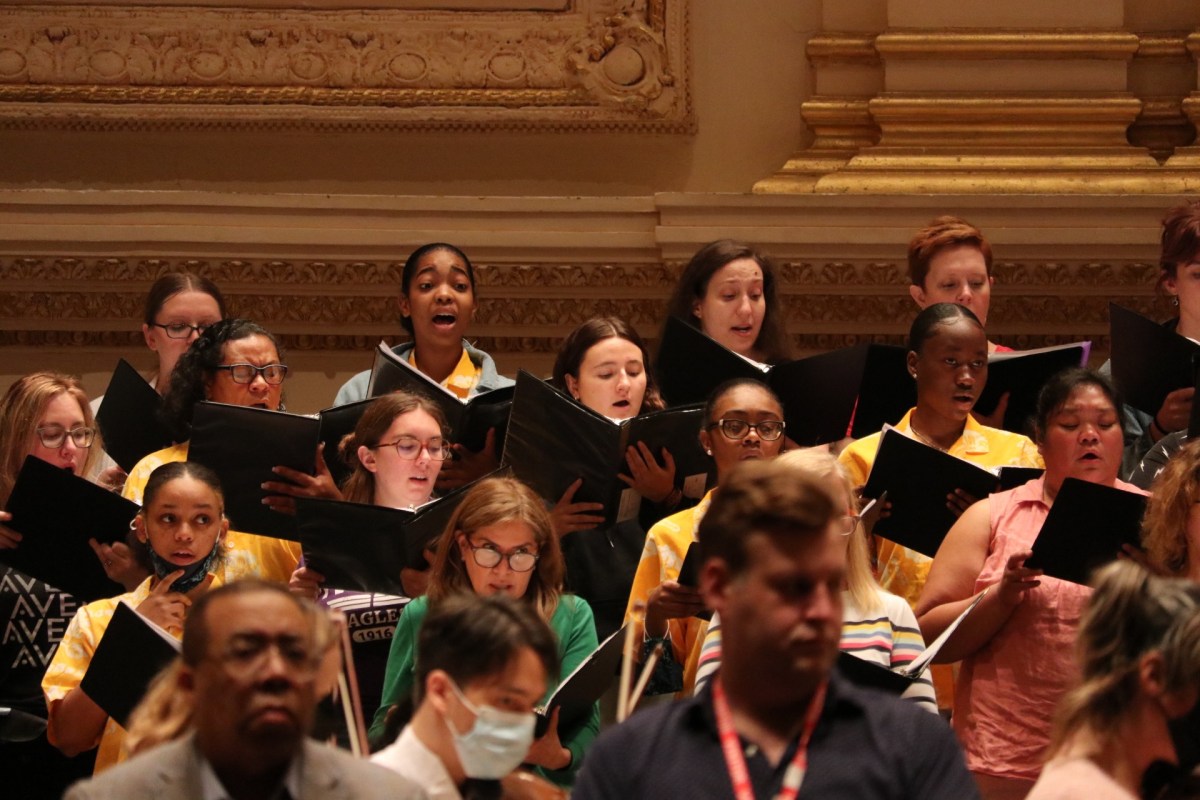 Bahamian singers in dress rehearsal at Carnegie Hall - ZNS BAHAMAS