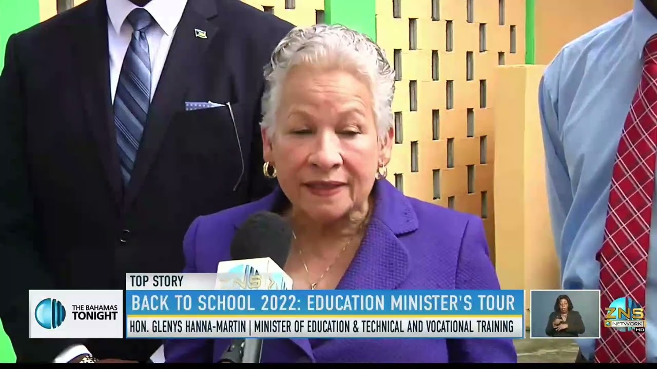 Education Minister Tours Schools On The First Day - ZNS BAHAMAS