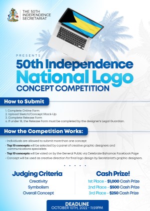 50th Independence Logo & Theme Competition - ZNS BAHAMAS