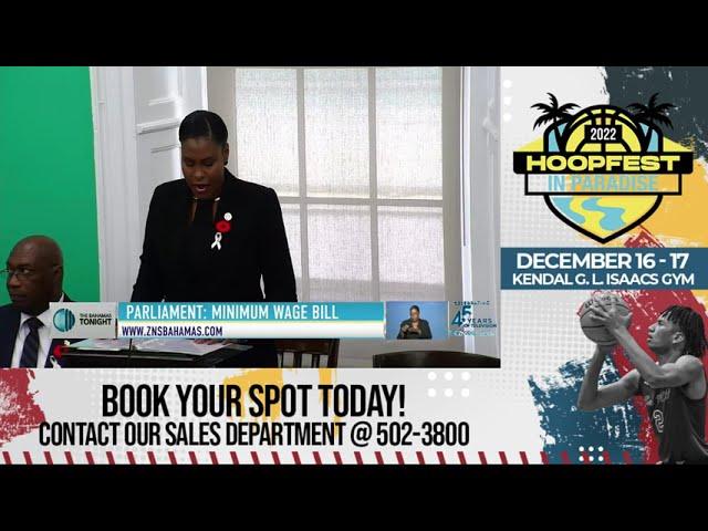 Min. Glover-Rolle On Minimum Wage Bill - ZNS BAHAMAS