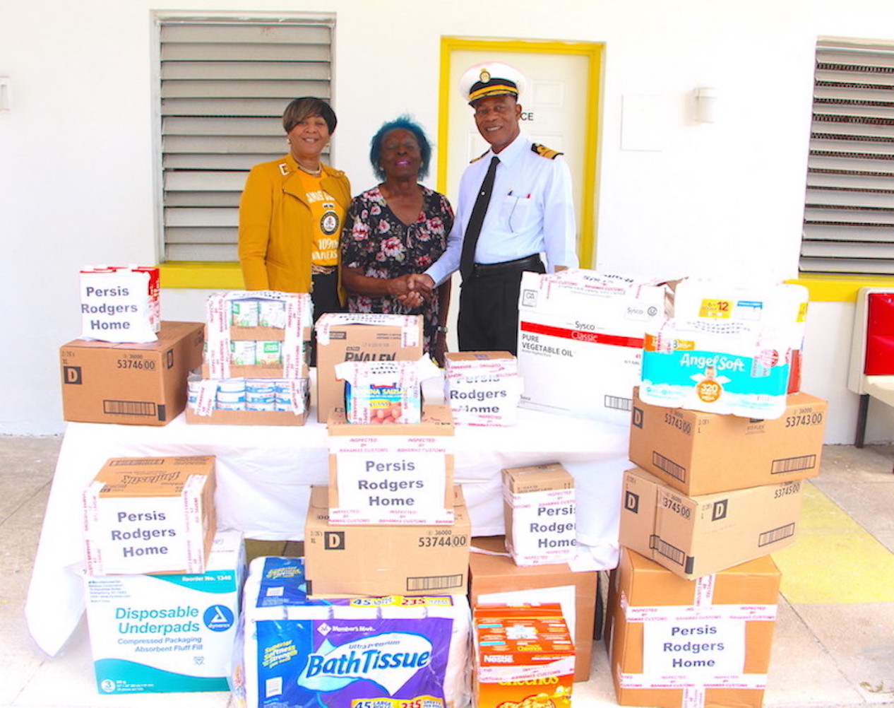 Bahamas Customs Department made donations to senior citizens' homes and ...