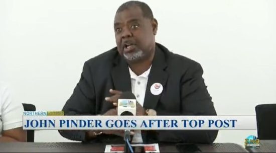 John Pinder Goes After Top Post - ZNS BAHAMAS