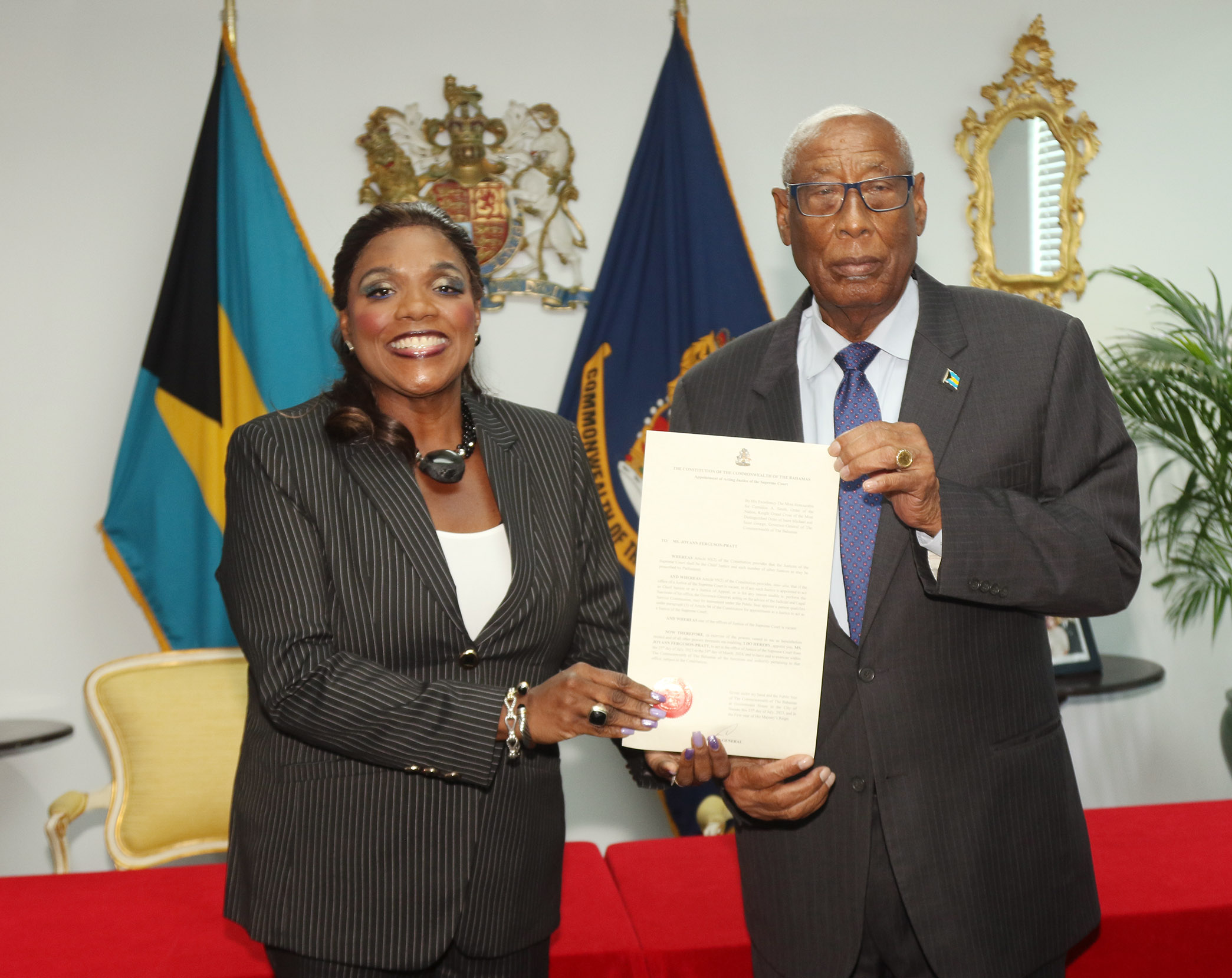 Joyann Ferguson-Pratt sworn in as Acting Justice of the Supreme Court ...