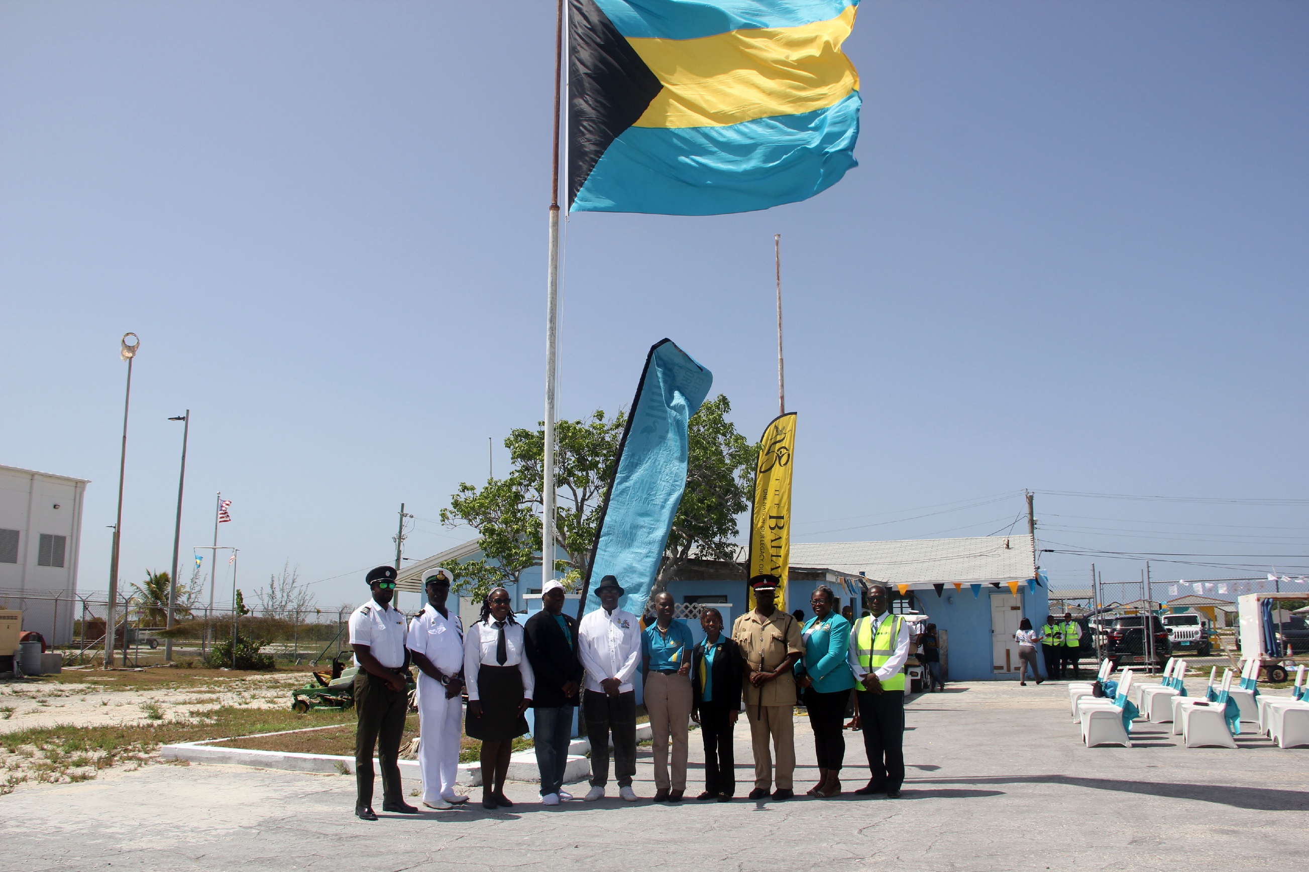Golden Jubilee Flag Relay ended at Inagua - ZNS BAHAMAS