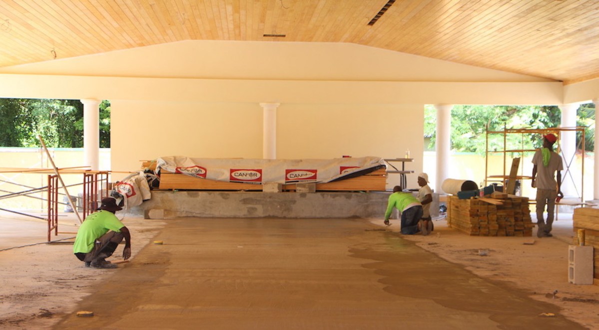 Min. of Education constructs pavilion at R.M. Bailey Senior High School ...