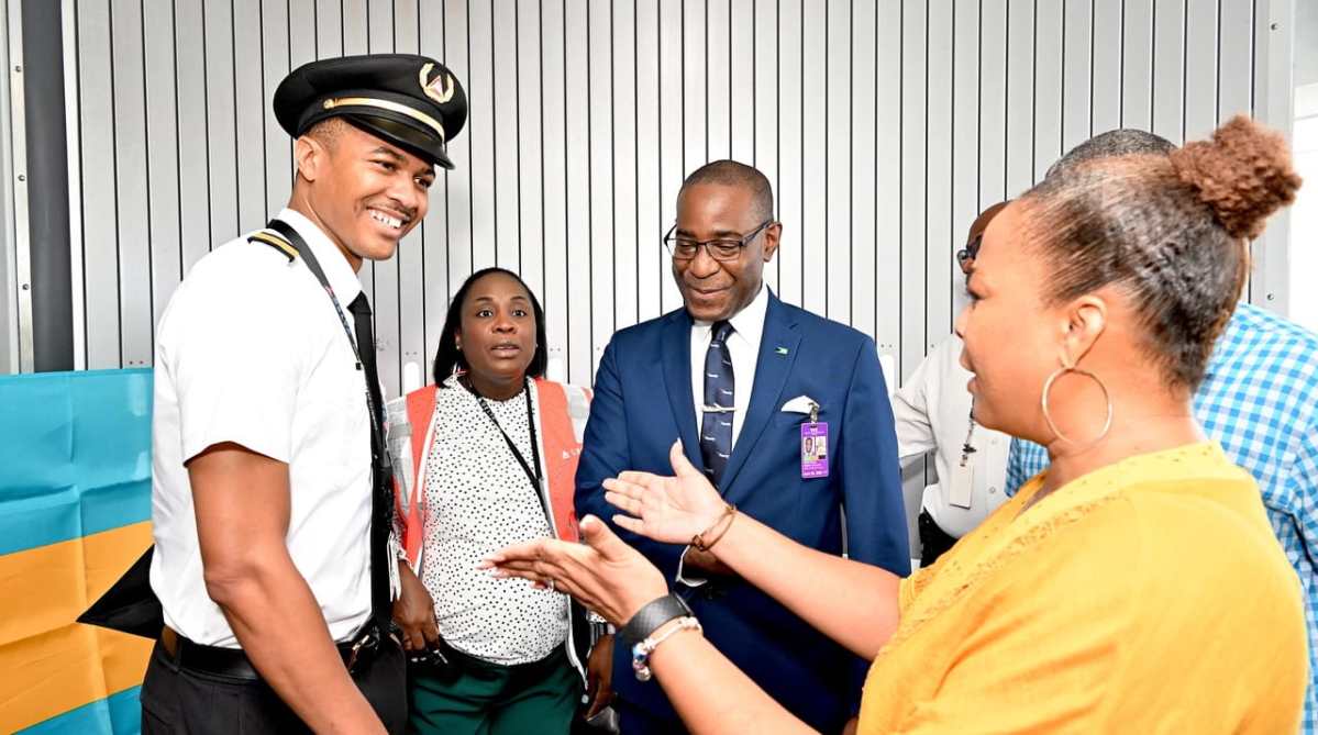 Bahamian pilots his first Nassau-bound Delta flight - ZNS BAHAMAS