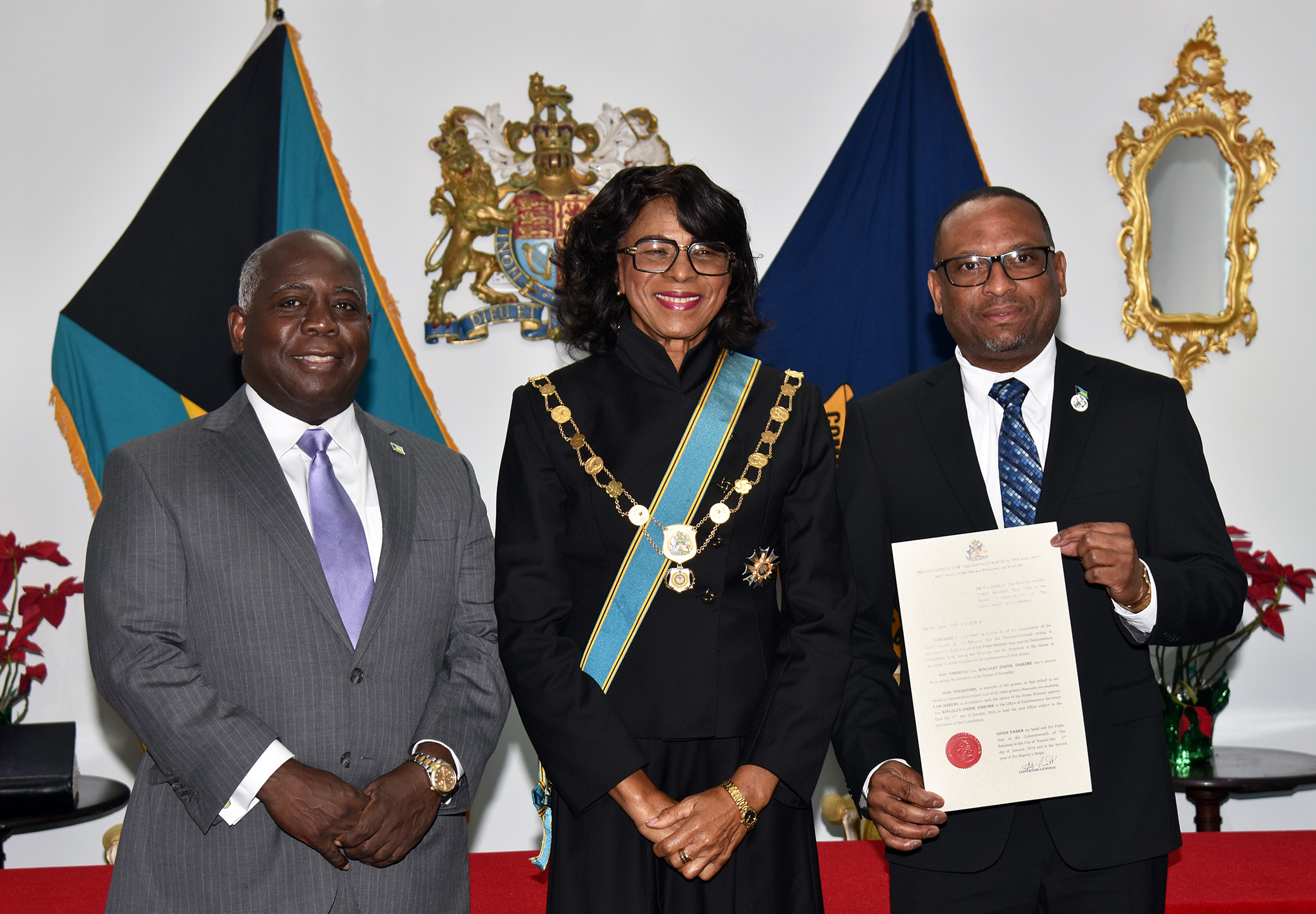 Kingsley Smith, Jr., MP - Sworn in as Parliamentary Secretary in the ...
