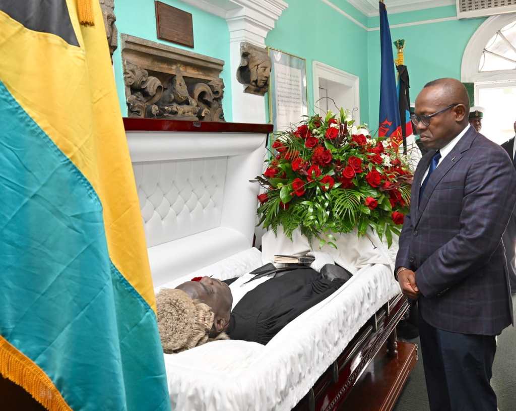 Don Saunders Lying In State - ZNS BAHAMAS