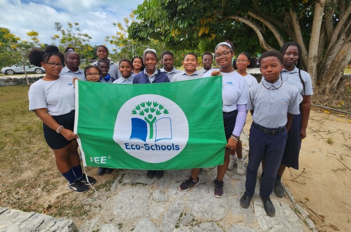 BREEF Awards Deep Creek Middle School with Green Flag - ZNS BAHAMAS