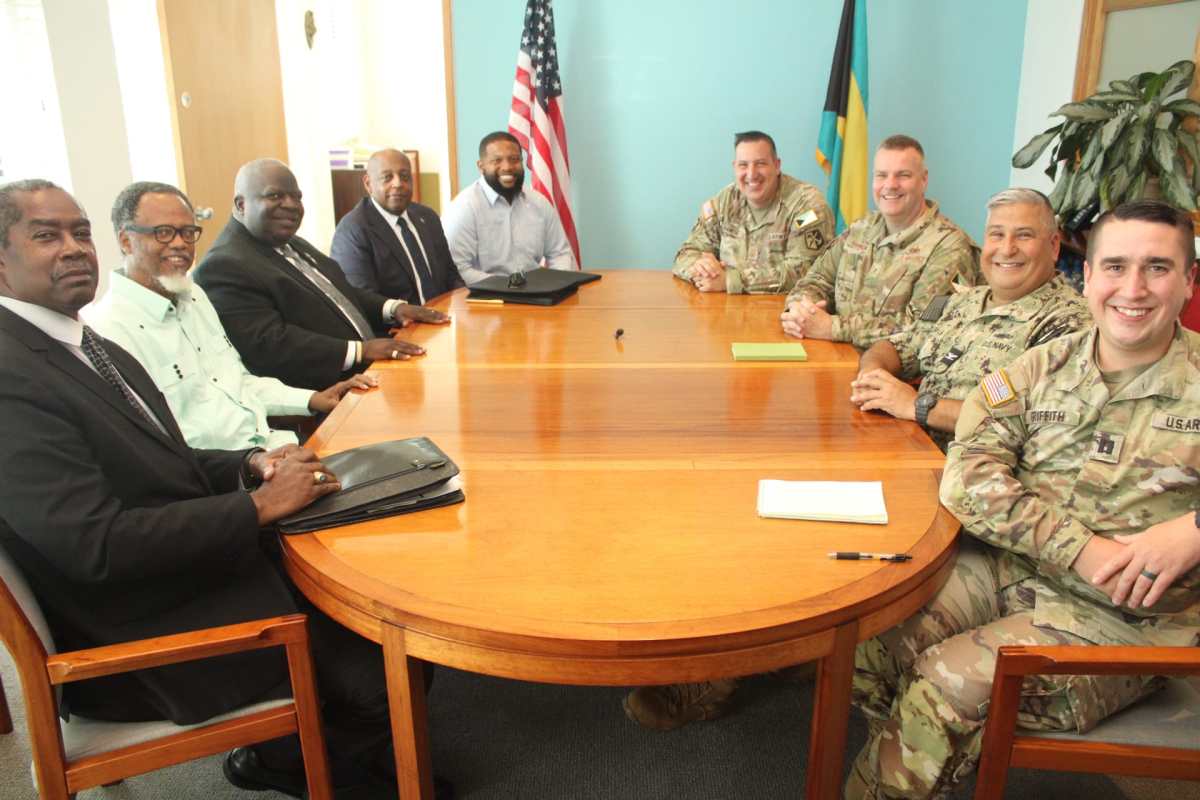 State Min. Lundy has courtesy call with Brigadier General Thomas Hannon ...