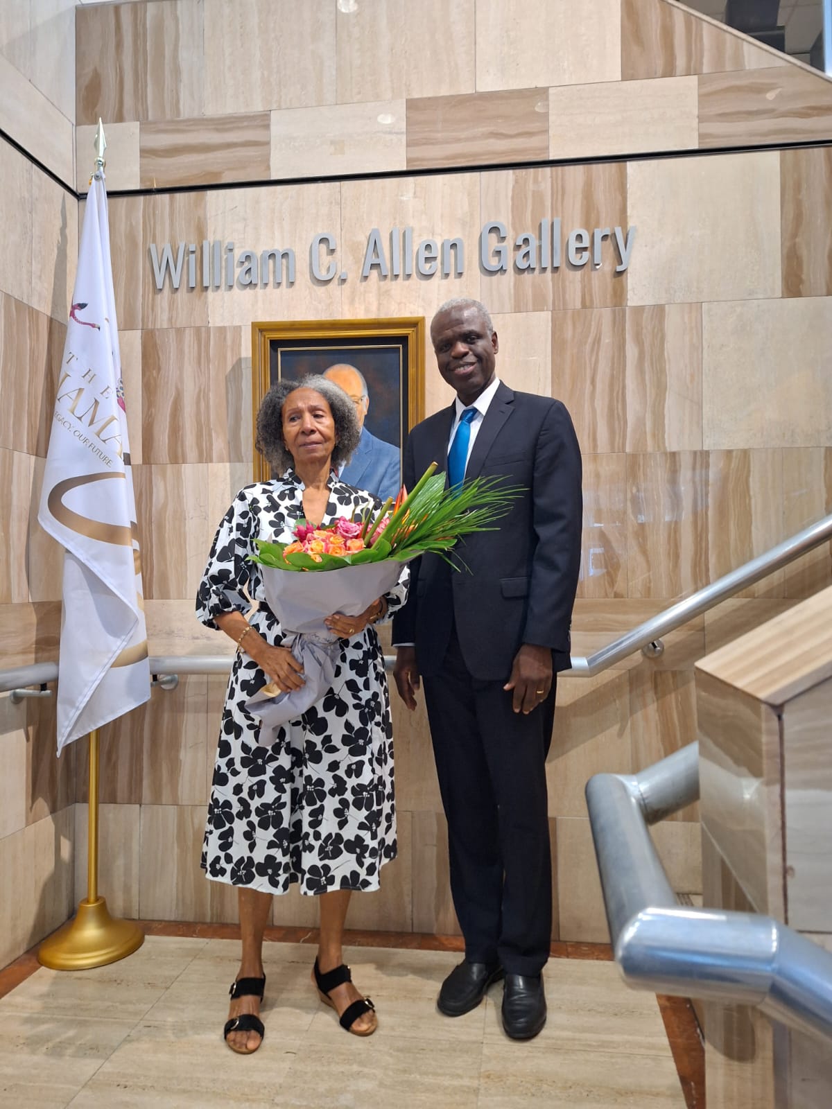 Inauguration of newly named "William C. Allen Gallery, Central Bank ...