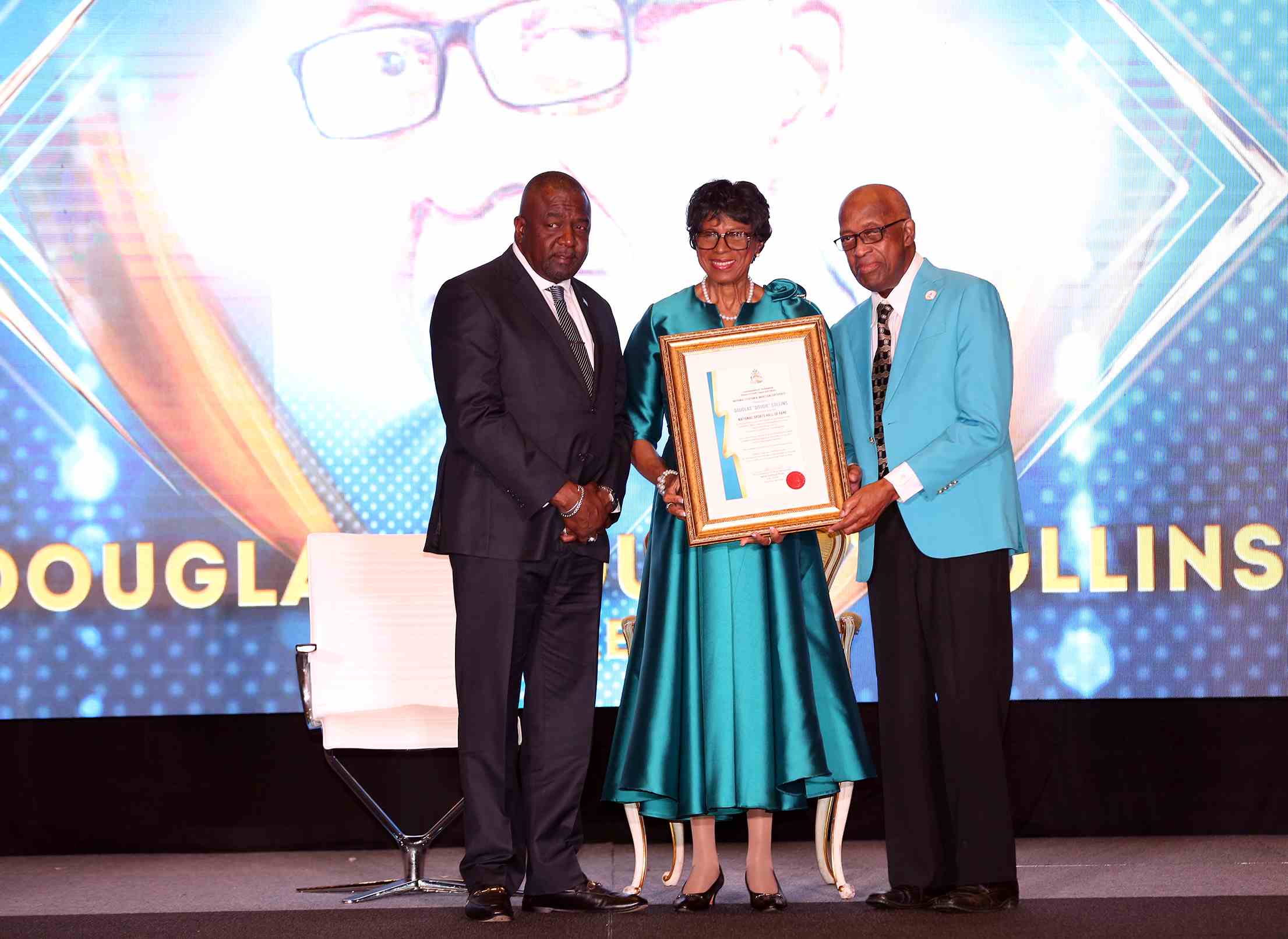 Dame Cynthia Pratt presented the honours at the National Sports Hall of ...