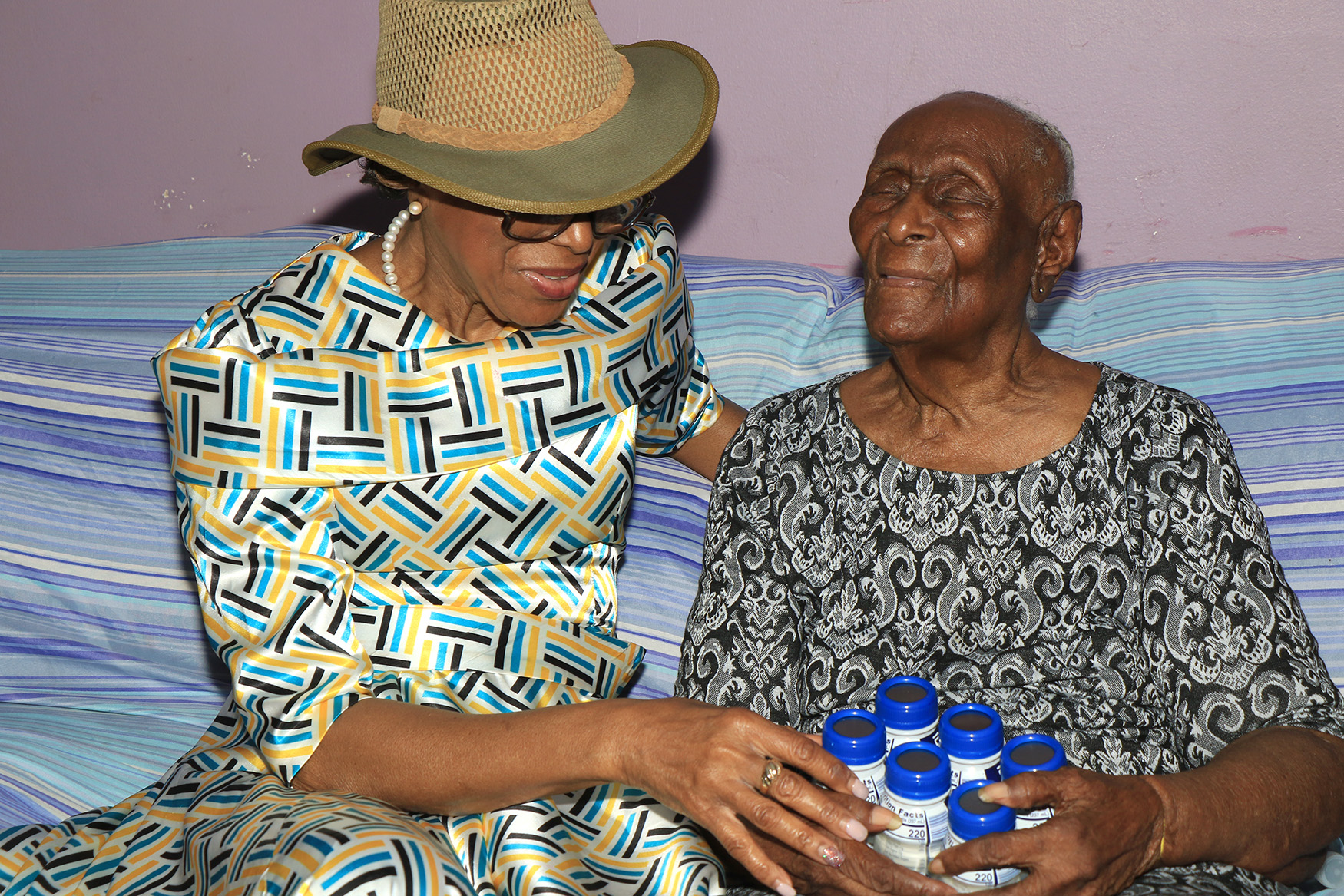 The Governor General visits senior citizen Ethel Williams, 96, in ...