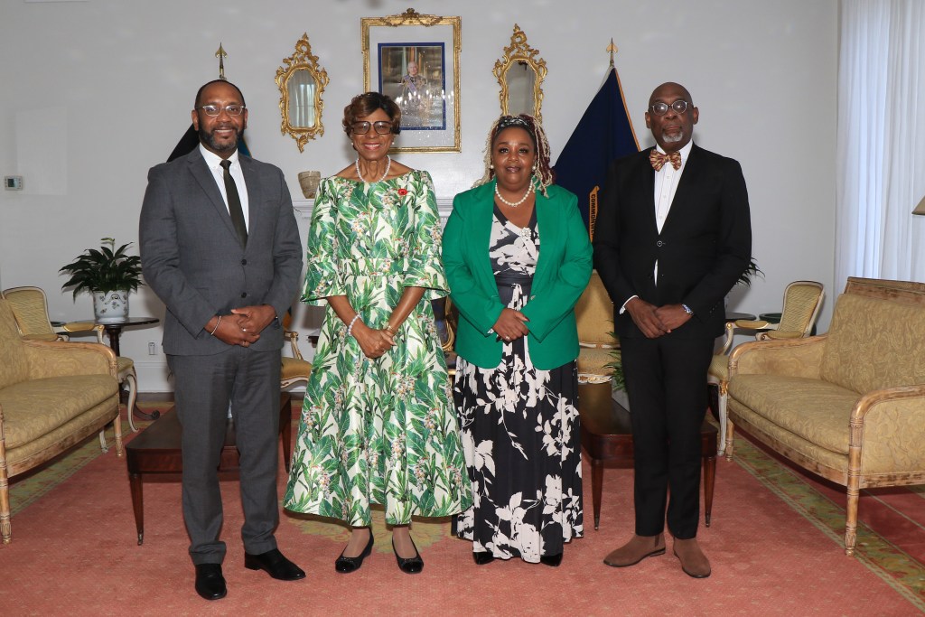 The Governor General received Jerome Sawyer, Hope Ratliffe, and Ricardo ...