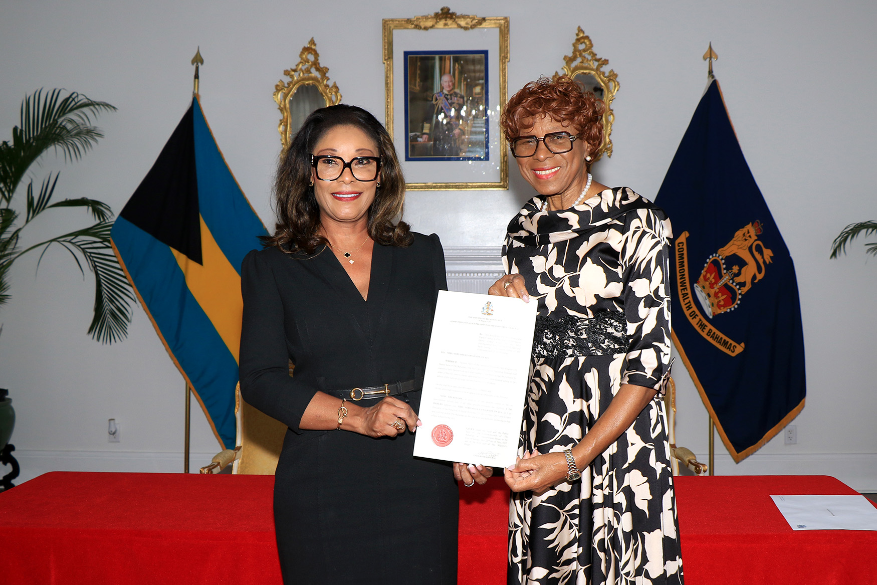 Subusola Swain, sworn in as Vice-President of the Bahamas Industrial ...