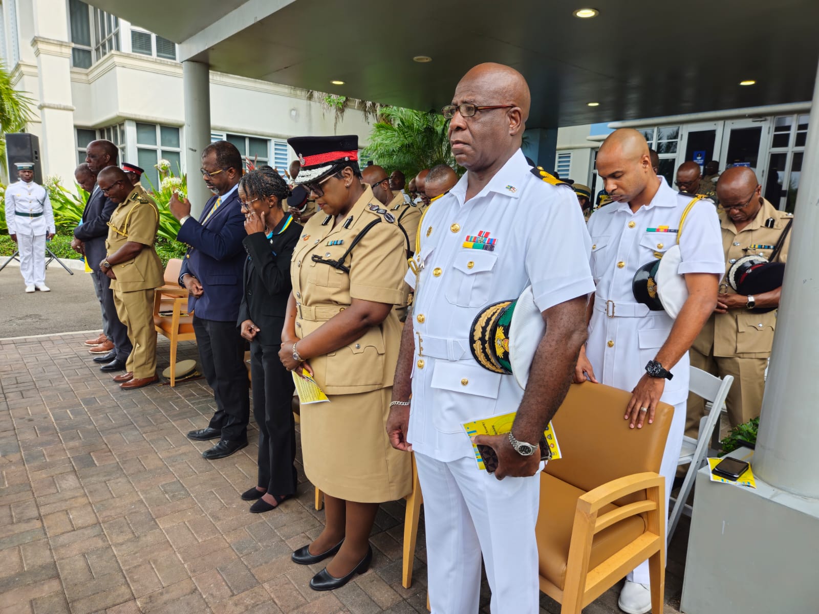 Law Enforcement Agencies participate in Flag Raising Ceremony - ZNS BAHAMAS